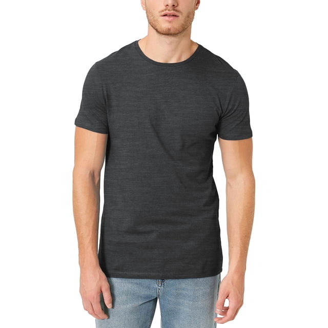 Ma Croix Mens Premium Cotton Casual Crew Neck Short Sleeve Tri Blend ...