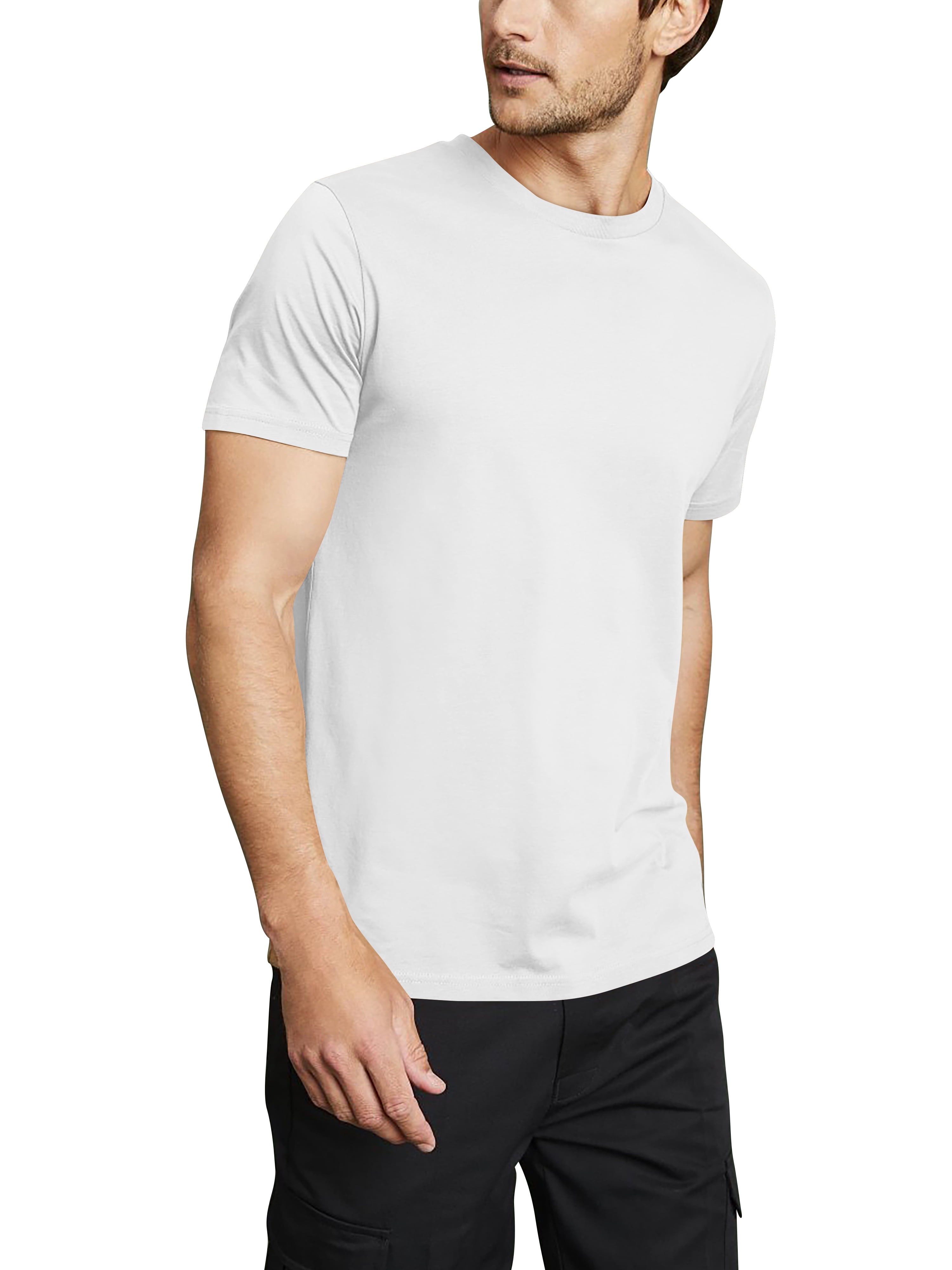 Ma Croix Mens Premium Dri Release Casual Crew Neck Short Sleeve Moisture Wicking Fabric Tee ...