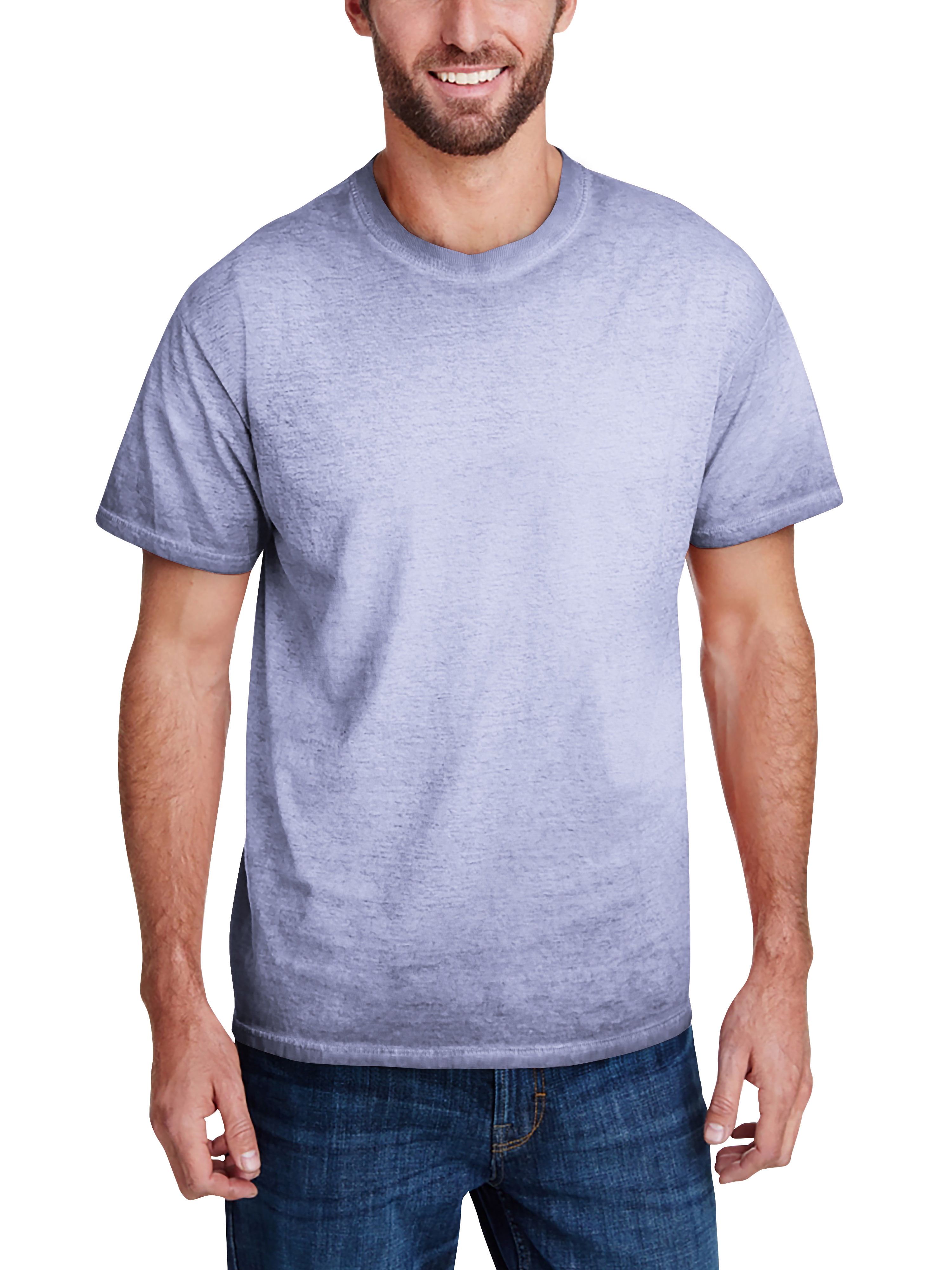 Ma Croix Mens Short Sleeve Vintage Crewneck Tee Soft Faded Oil Washed T ...