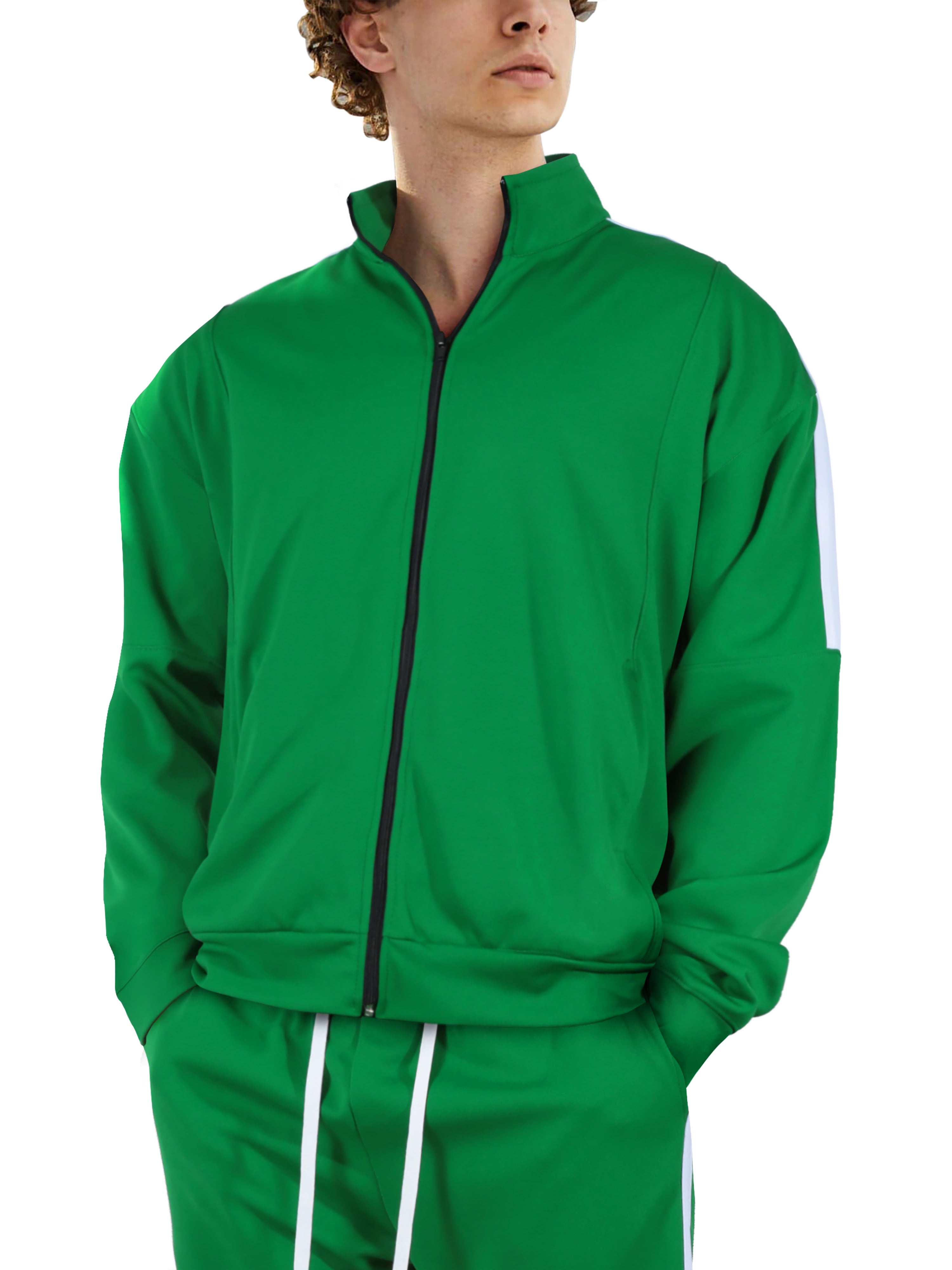 Ma Croix Mens Squid Game Style Tracksuit Costume USA Made Striped ...