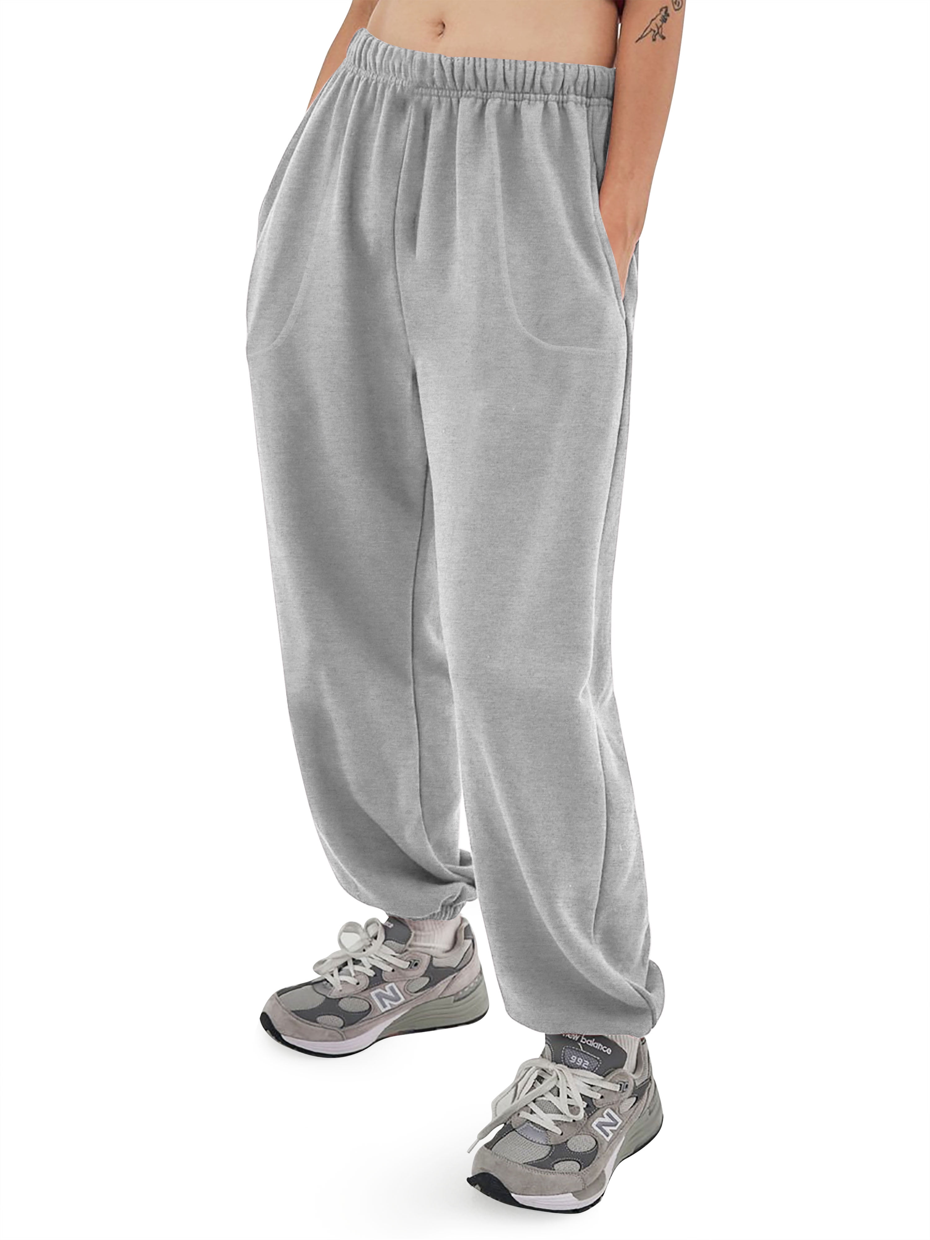 Ma Croix Women Oversized Fit Lounge Jogger Sweatpants with Pocket ...