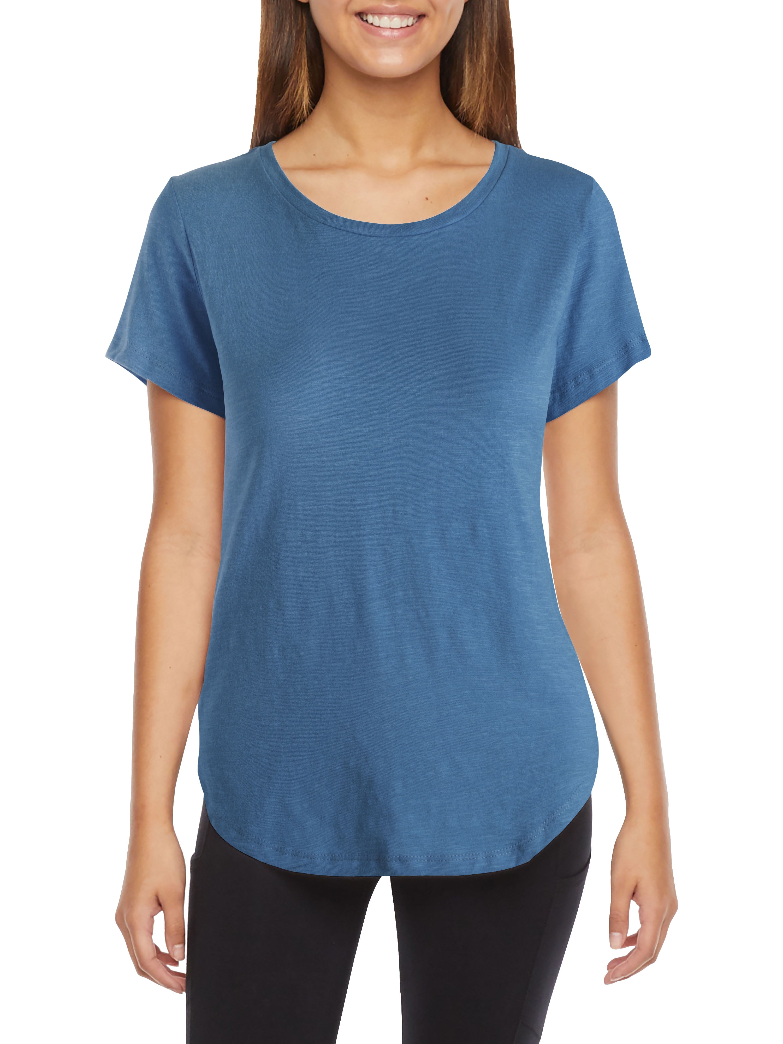 Ma Croix Womens Lightweight Hipster Round Bottom Short Sleeve Athletic ...