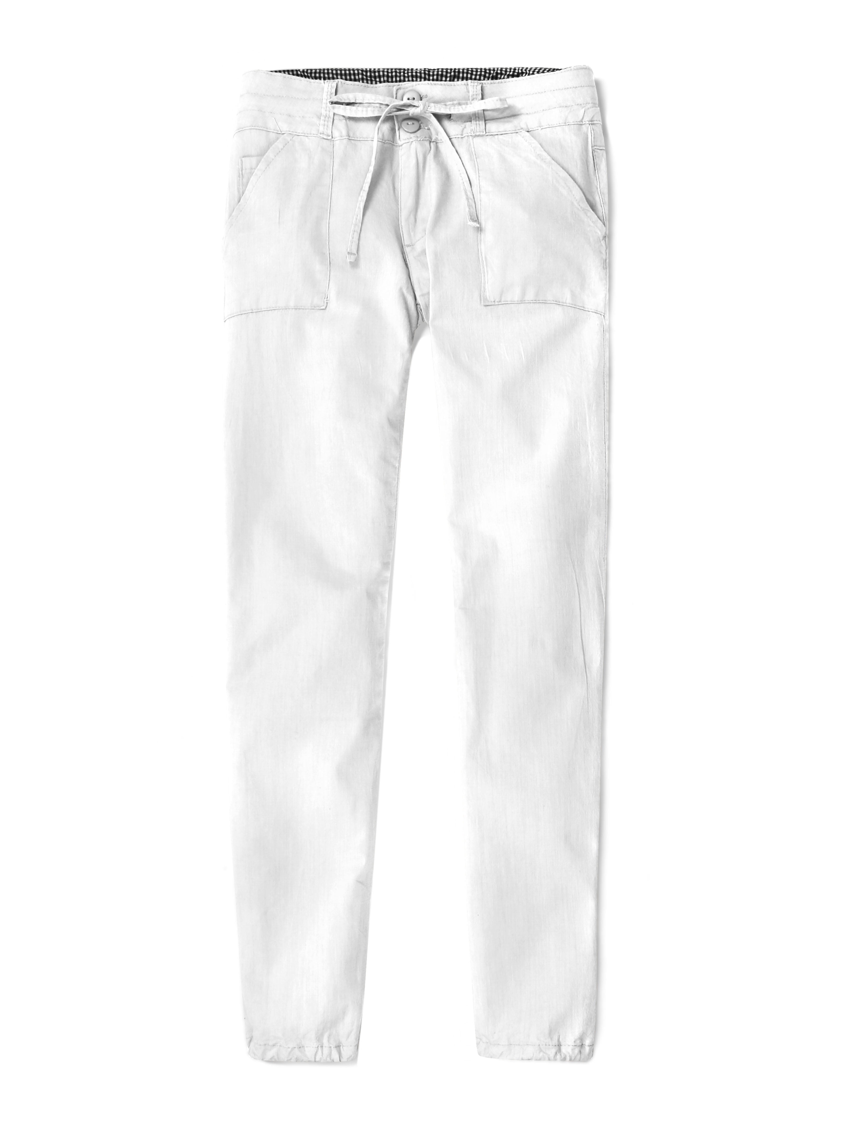 Ma Croix Womens Soft Linen Style Pants Girls Slim Fit Comfort Wear for ...