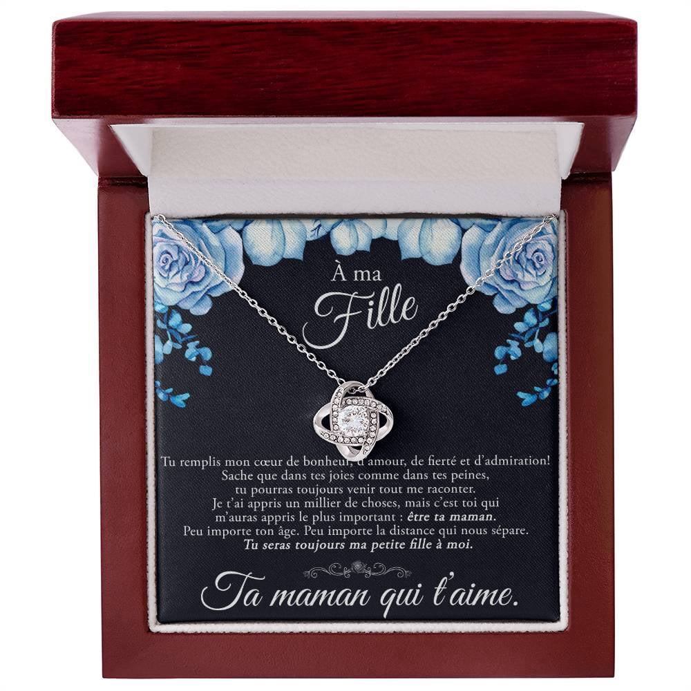 À Ma Fille - De Ta Maman Qui T'aime - Collier - Love Knot Necklace ...
