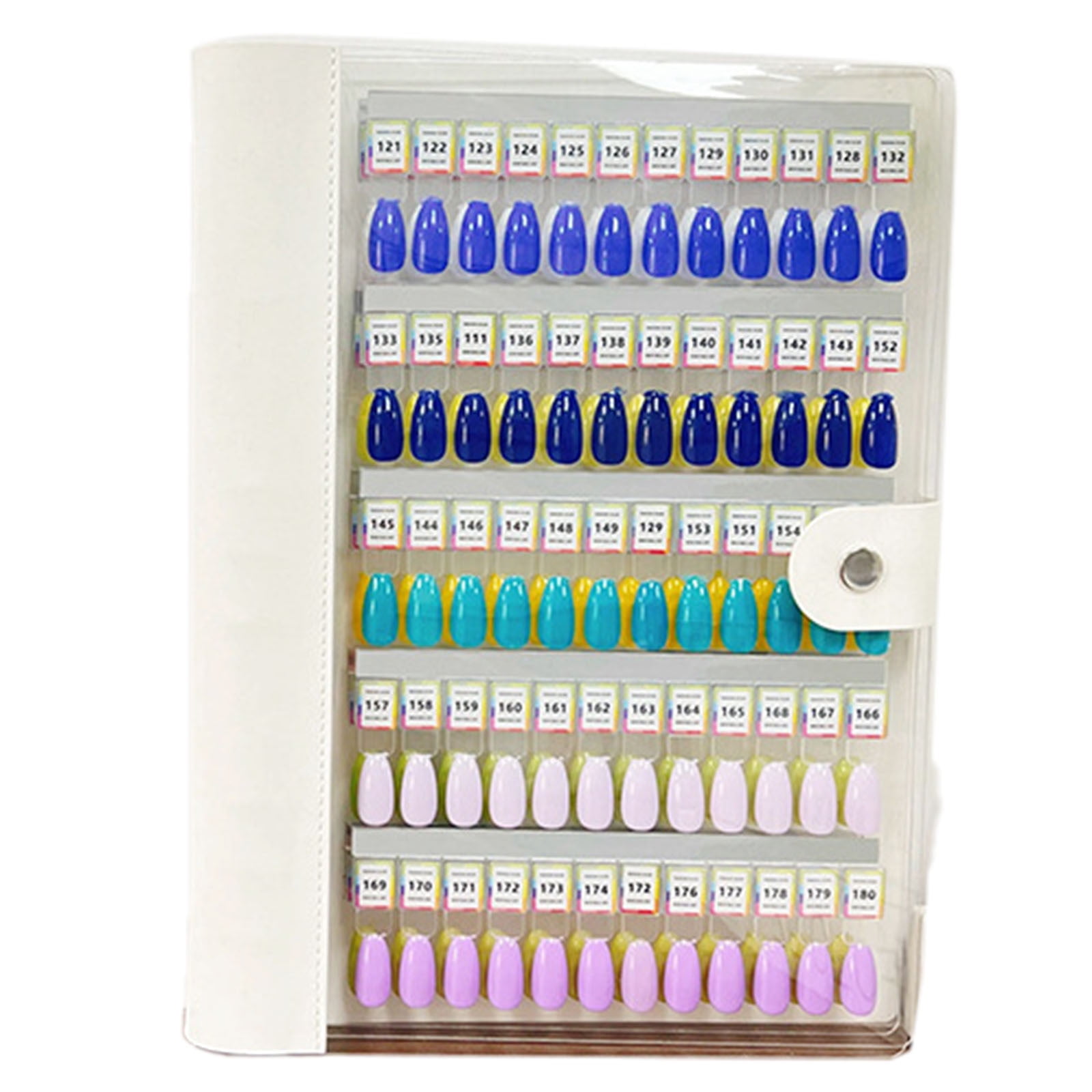 Ma Gnetic Nail Swatches Book 120/180/240 Nail Color Display Book Blank ...