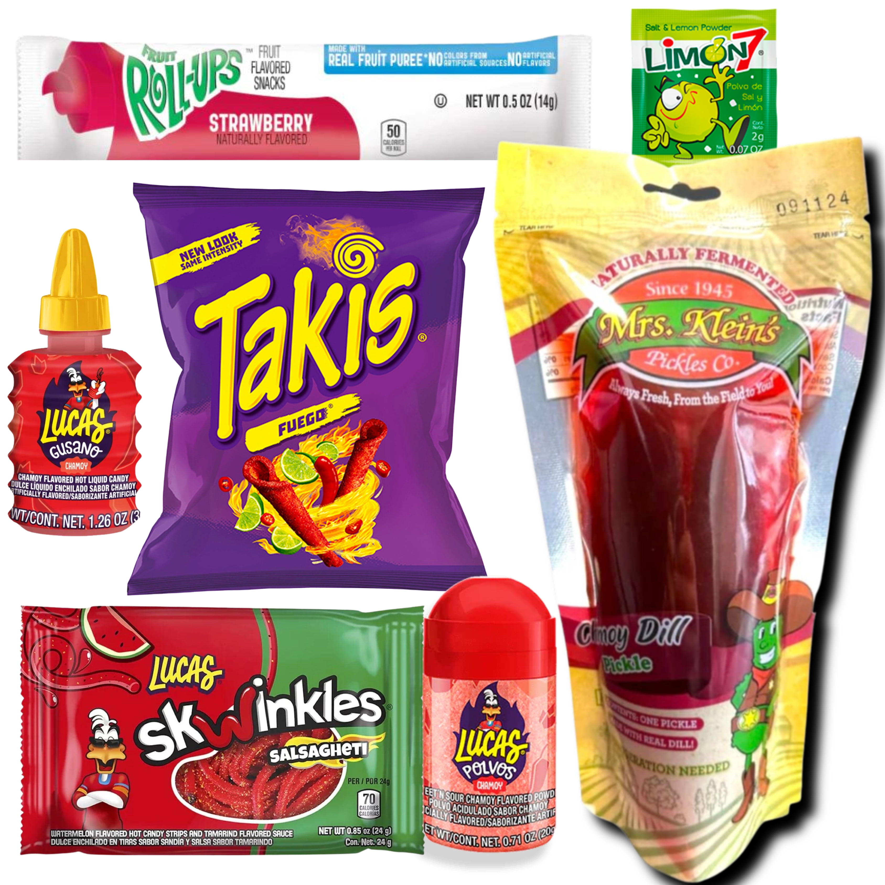 Ma Lit Candy Chamoy Pickle Kit - Includes 1 Chamoy Pickle, Takis Fuego ...