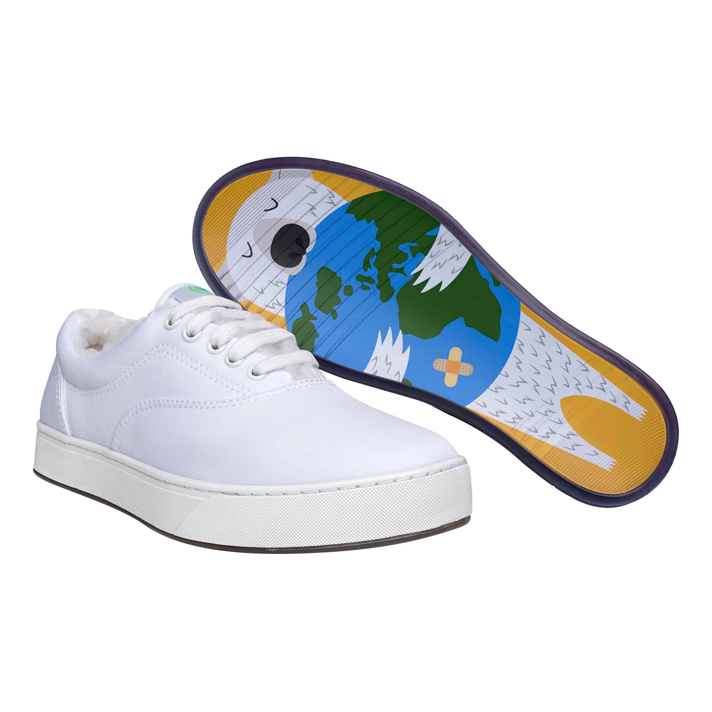 MaCae Unisex Canvas with Fur Lace Up Fashion Shoe With Unique Sole ...