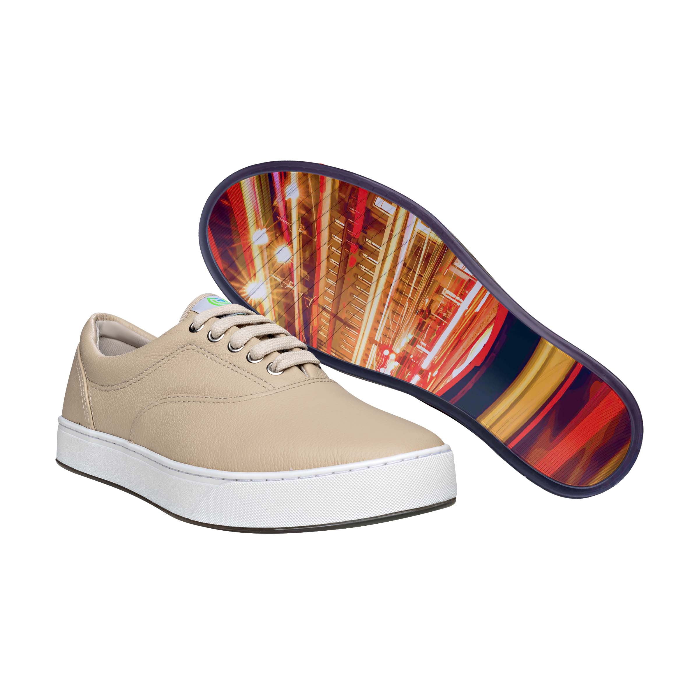 MaCae Unisex Leather Lace Up Fashion Shoe With Unique Sole, Casual ...