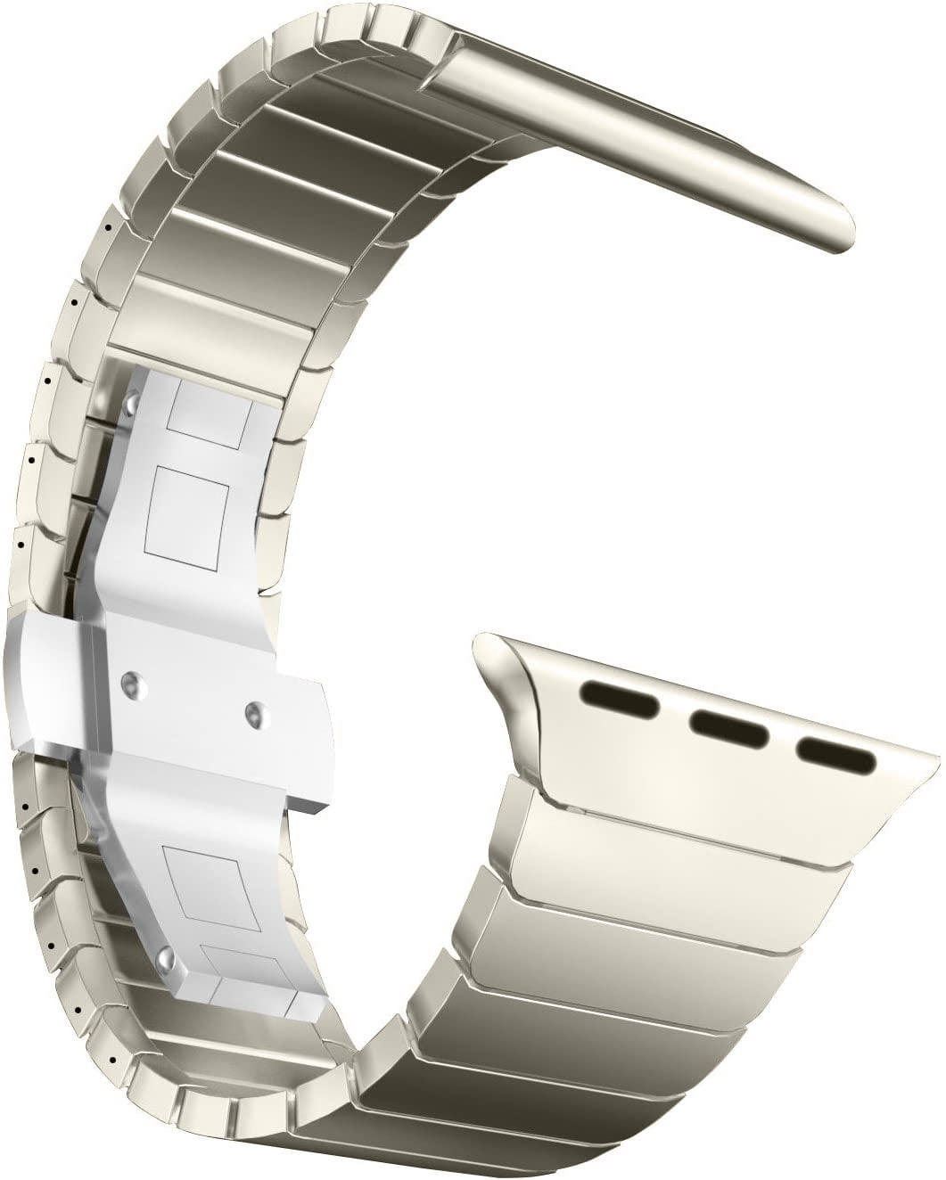 MaKTech Stainless Steel Metal Link Bracelet Band Compatible with Apple ...
