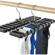 Closet Complete 2pk Rotating Hanger, Black Hook Twirling Tie Rack, Belt ...