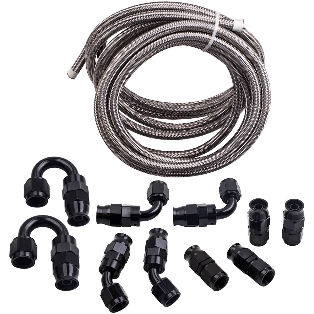 MaXpeedingrods 6AN -6AN Stainless Steel Teflon PTFE Fuel Line 20FT 10 ...