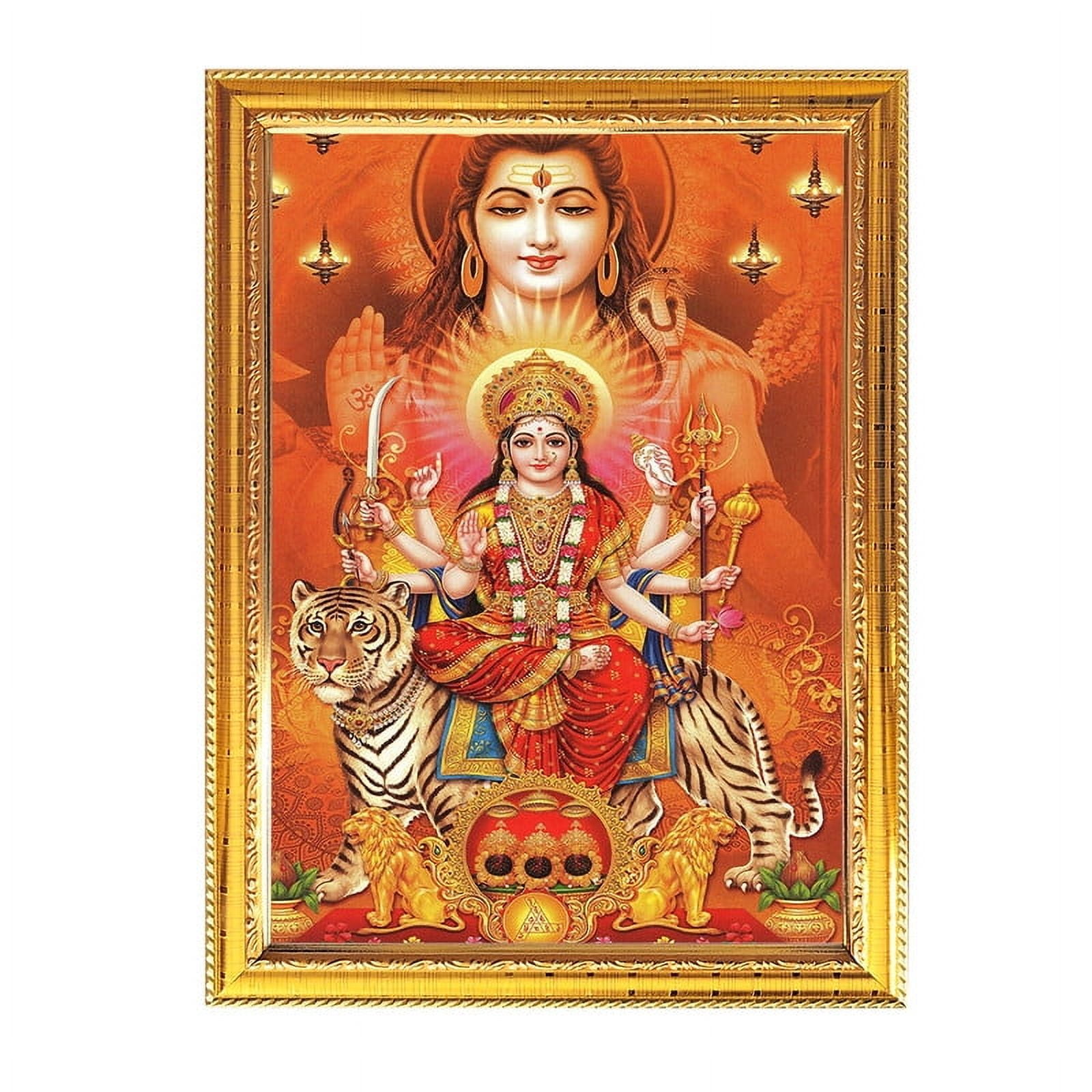 Maa Amba Shiva God Photo Frames Worship Religious Ritual House Warming ...