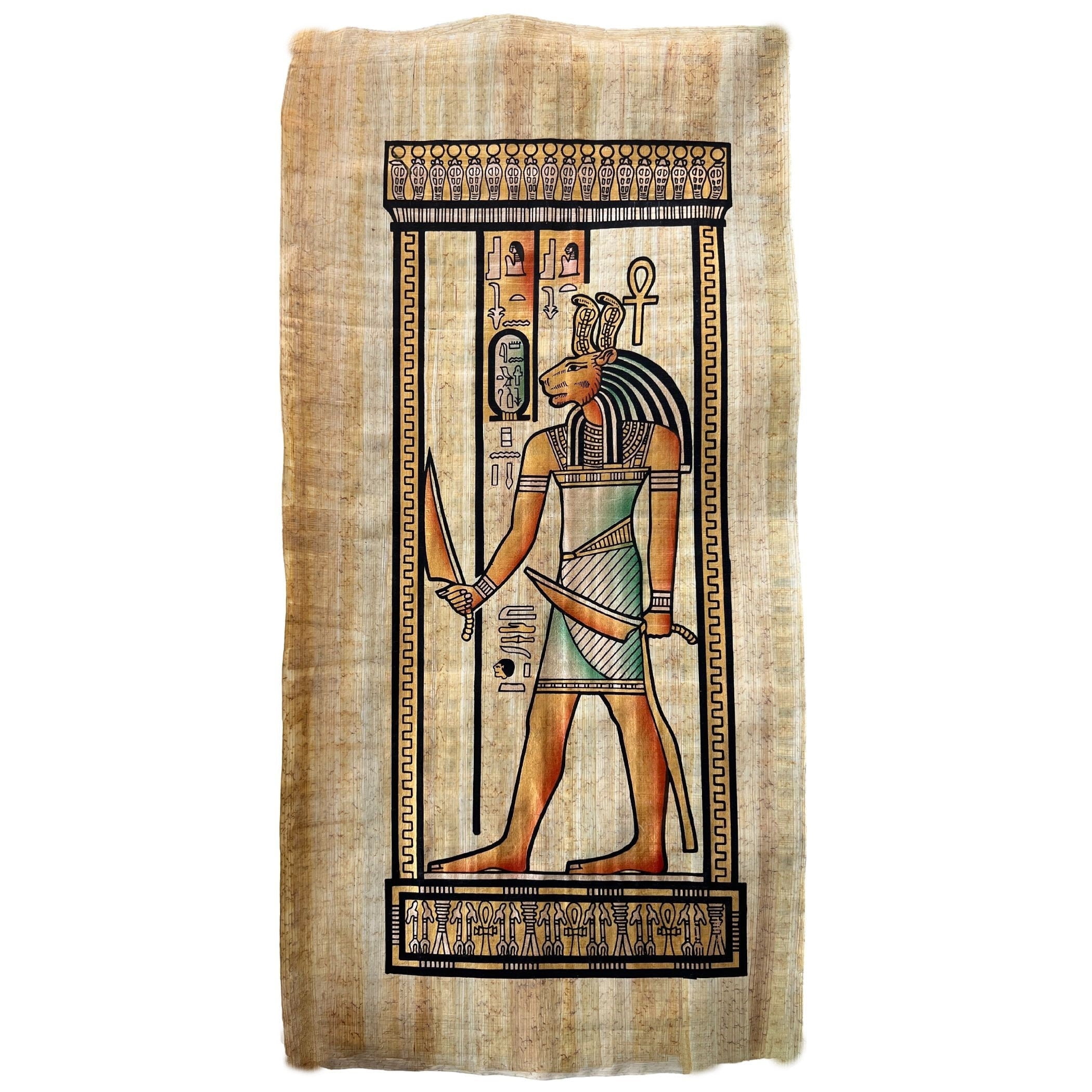 Maahes Portrait Art Poster, Lion God of War and Protection The Leonine ...