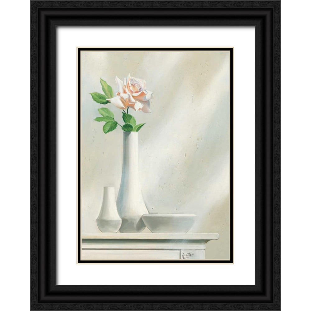 Maas, Isa 18x24 Black Ornate Wood Framed with Double Matting Museum Art ...