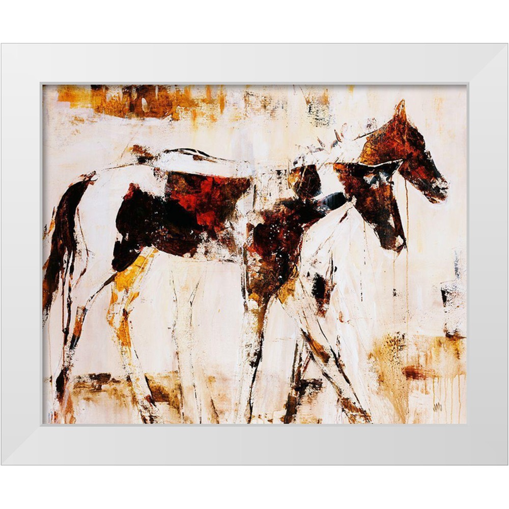Maas, Jodi 14x12 White Modern Wood Framed Museum Art Print Titled - Side by Side - Walmart.com