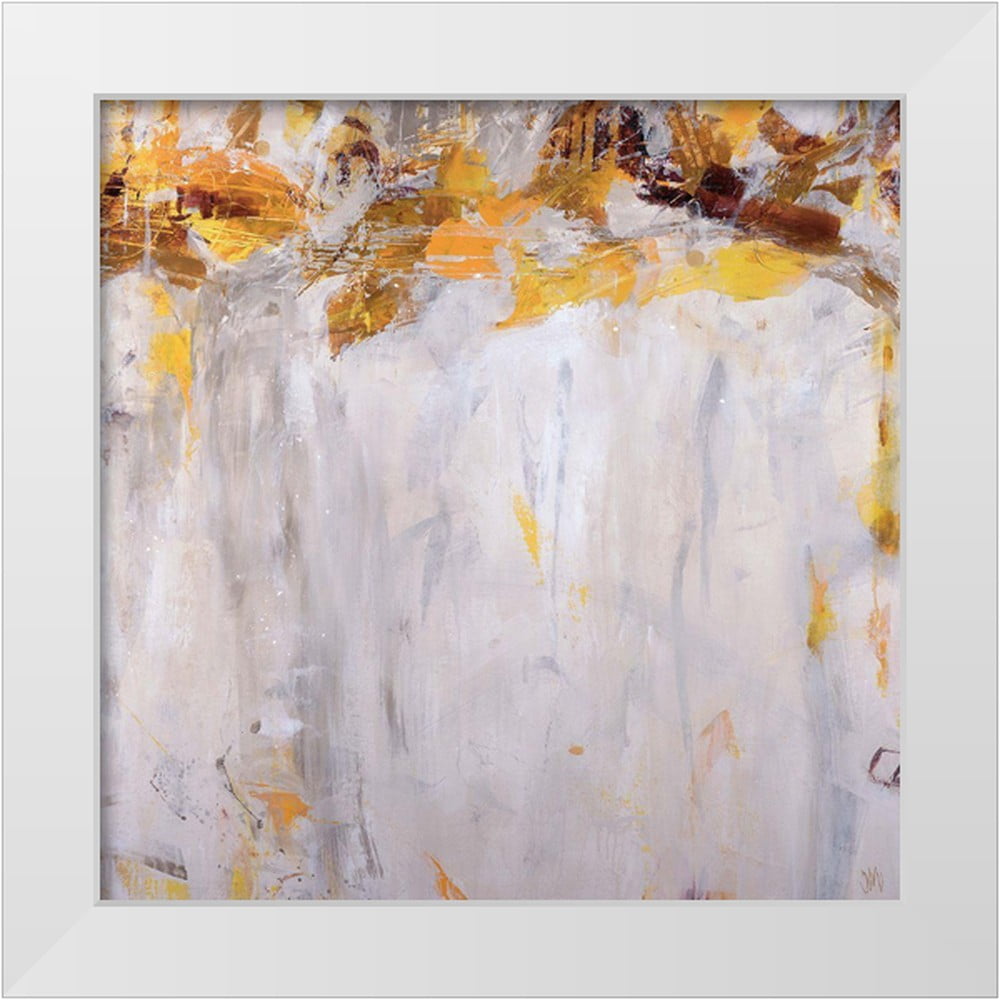 Maas, Jodi 15x15 White Modern Wood Framed Museum Art Print Titled - Beethoven in Yellow ...