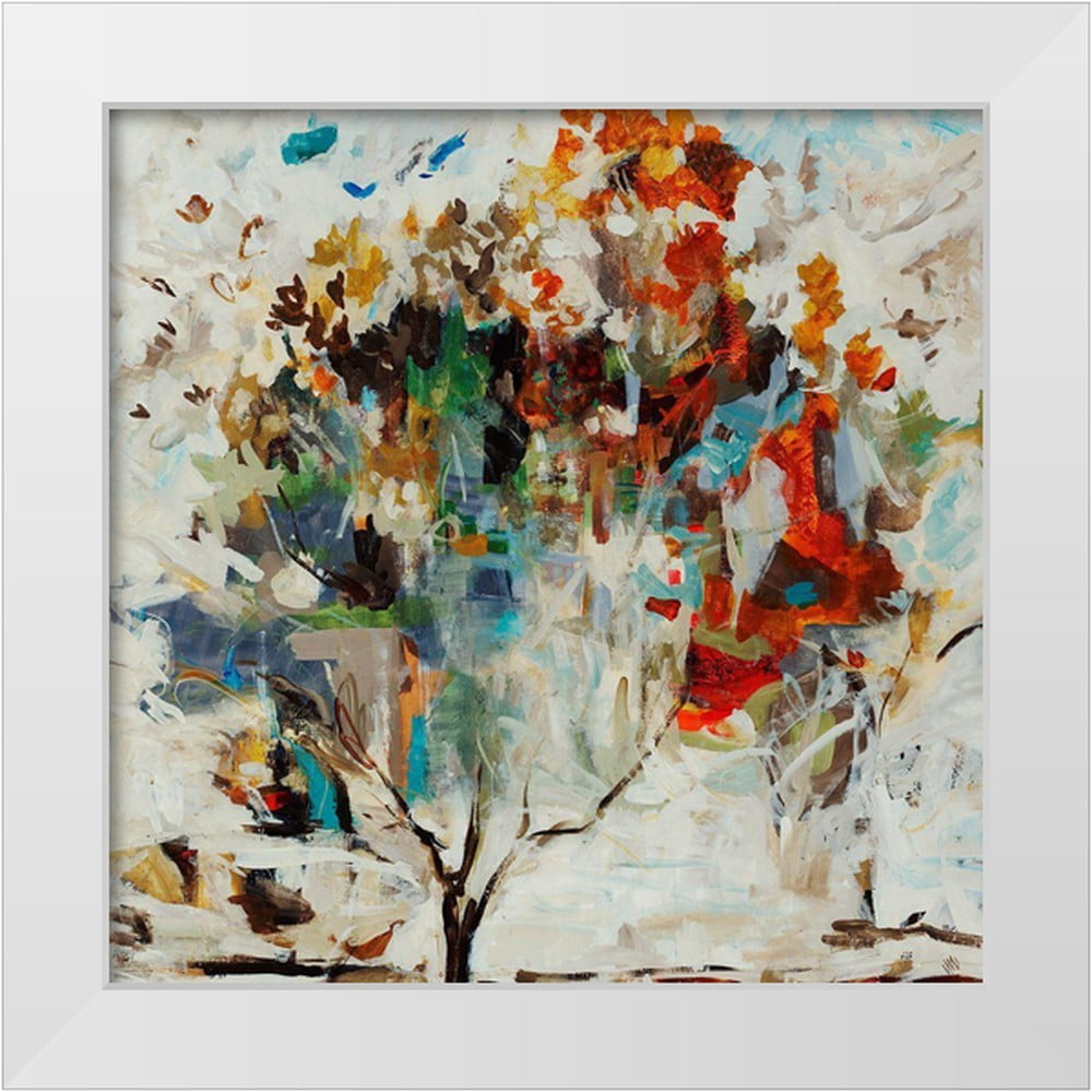 Maas, Jodi 20x20 White Modern Wood Framed Museum Art Print Titled - Bird Nest Tree - Walmart.com