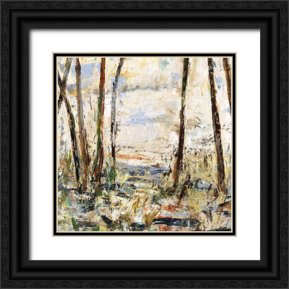 Maas, Jodi 26x26 Black Ornate Wood Framed with Double Matting Museum ...