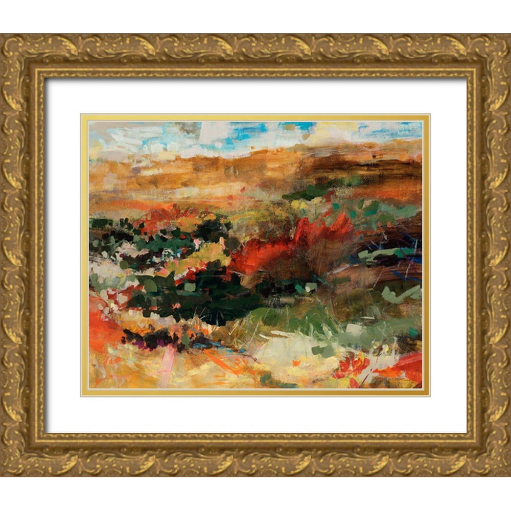 Maas, Jodi 32x26 Gold Ornate Wood Framed with Double Matting Museum Art ...