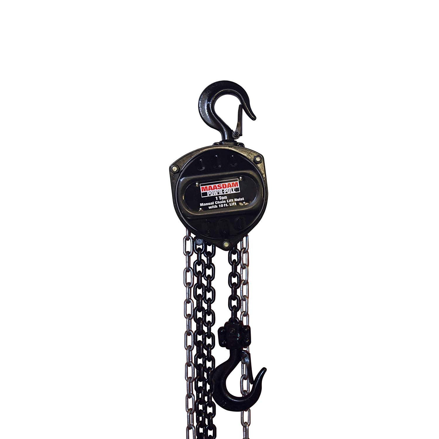 Maasdam 48510 Manual Chain Hoist 1 Ton, Black - Walmart.com