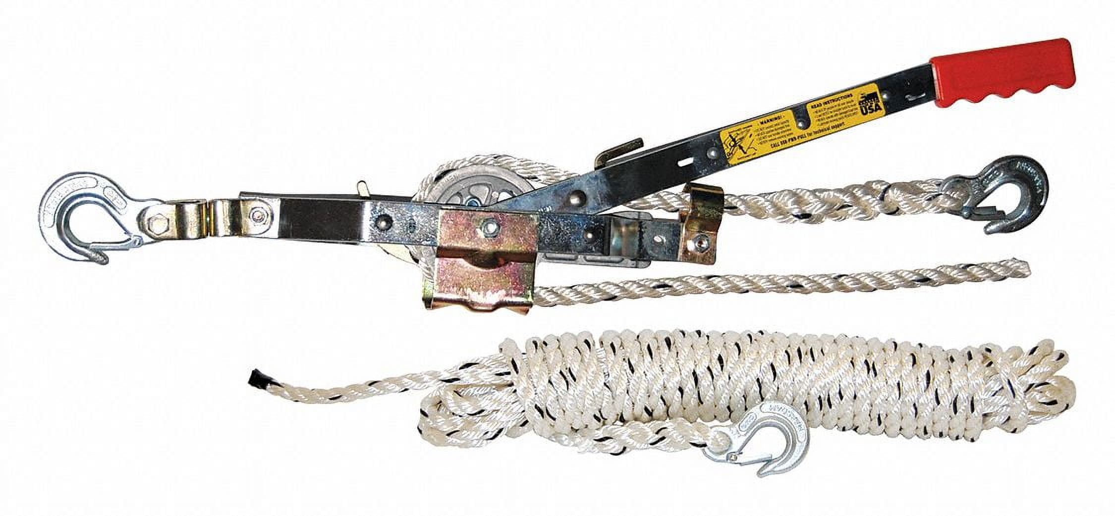 Maasdam 50 ft. Rope Ratchet Puller with 19" Handle for Heavy Lifting ...