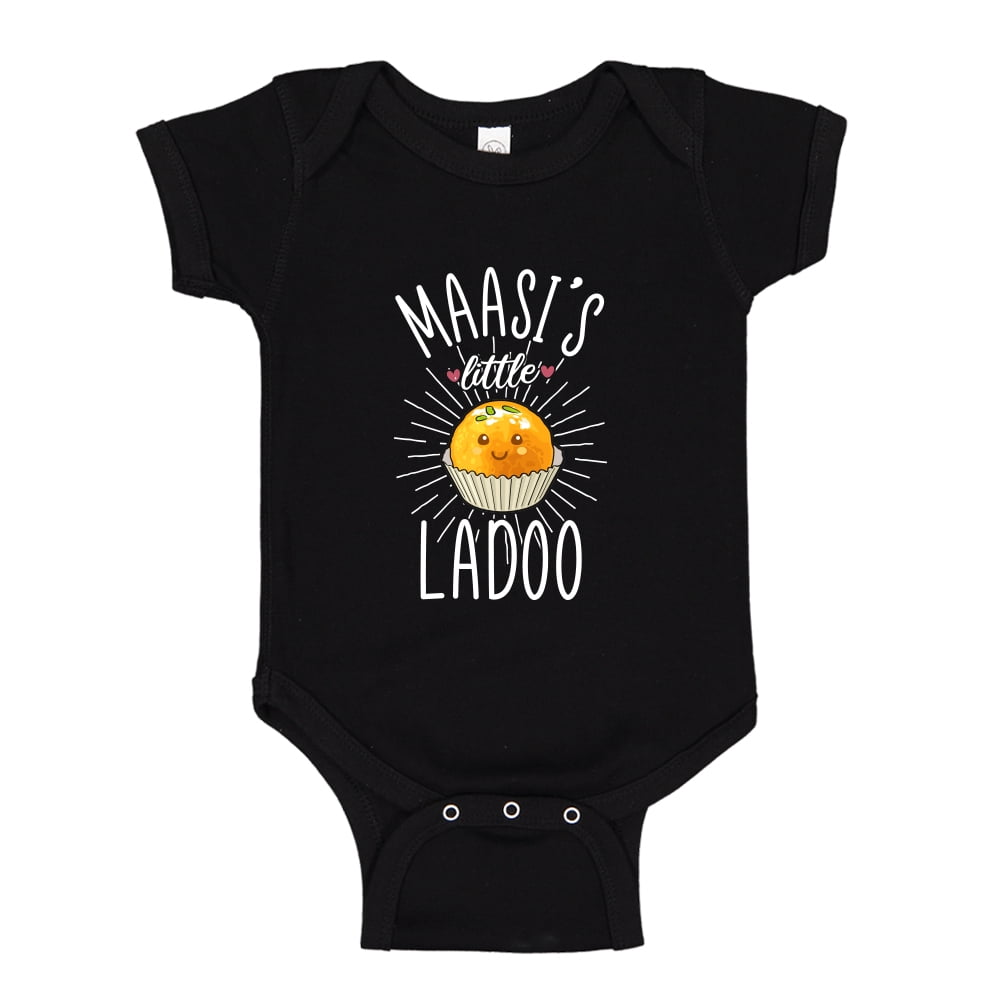 Maasi's Little Ladoo Baby Bodysuit One Piece 12 mo Black - Walmart.com