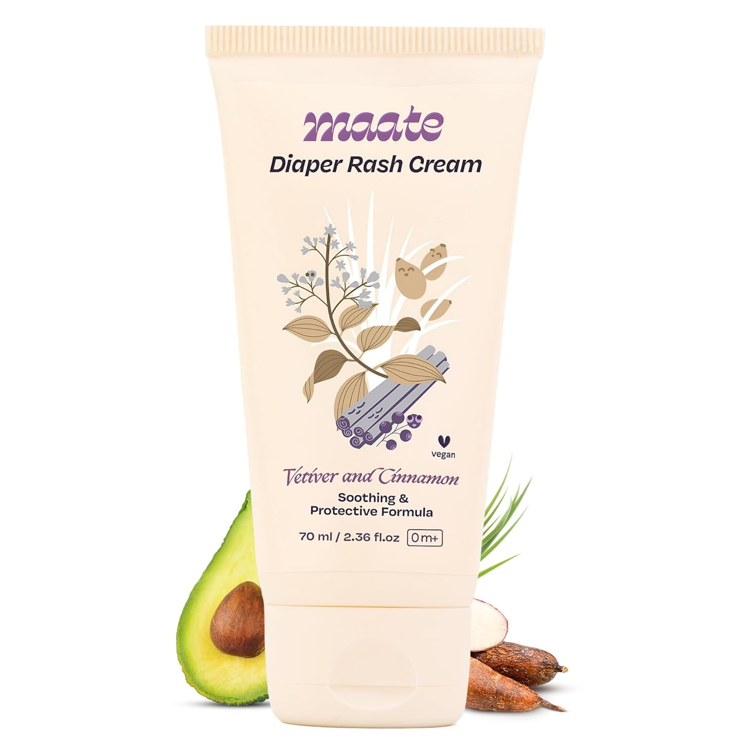 Maate Diaper Rash Cream for Baby 70ml | Enriched with Vetiver, Cinnamon ...