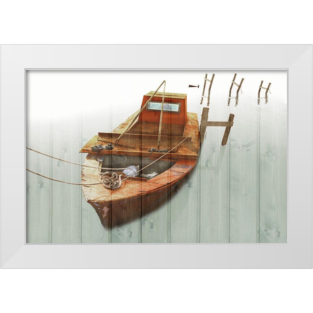 Mabat, Ynon 18x13 White Modern Wood Framed Museum Art Print Titled ...