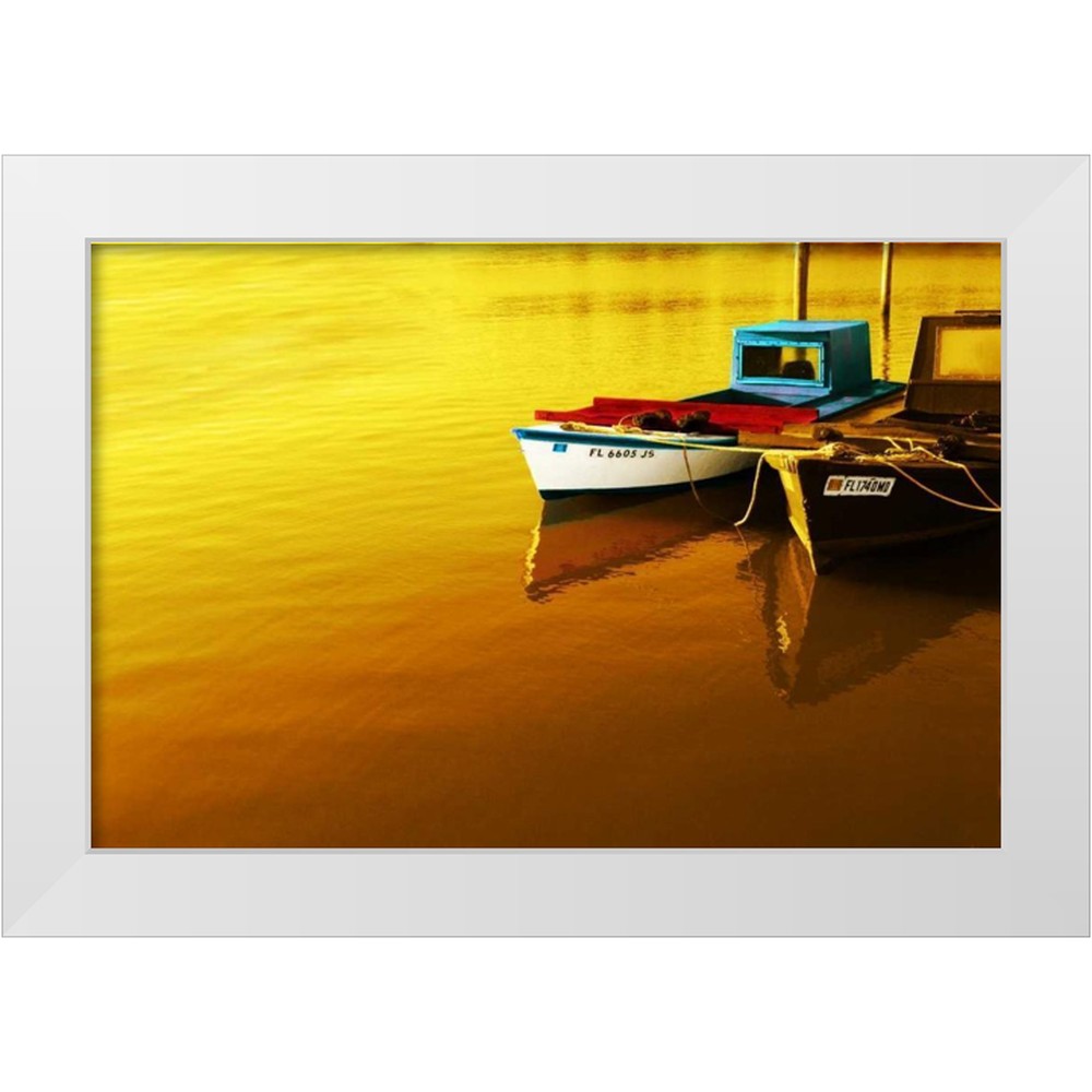 Mabat, Ynon 32x23 White Modern Wood Framed Museum Art Print Titled ...