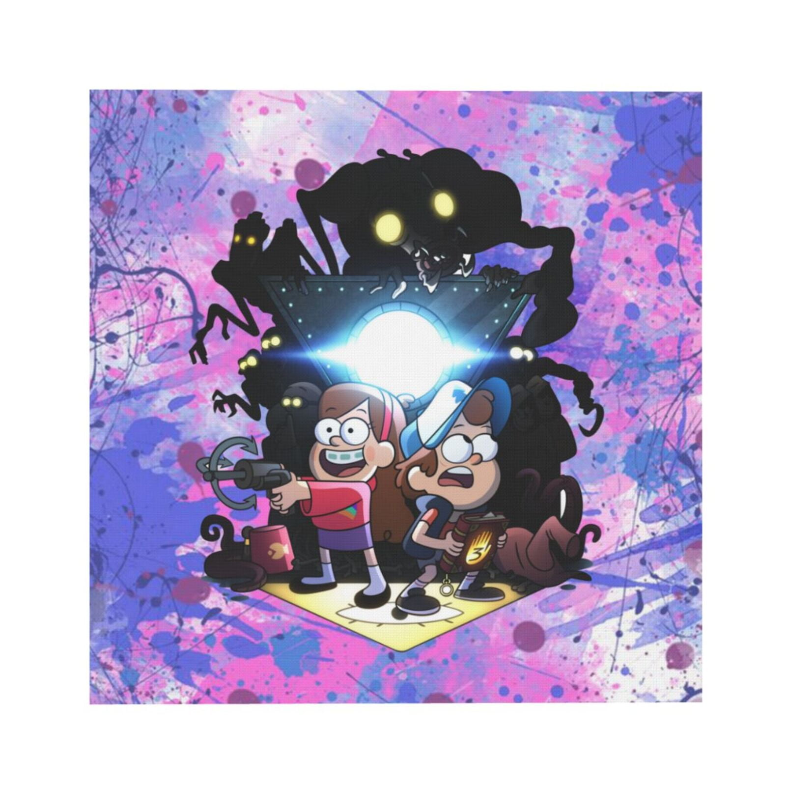Mabel Dipper Gravity Falls Canvas Decorative Poster Square Unframe Wall ...