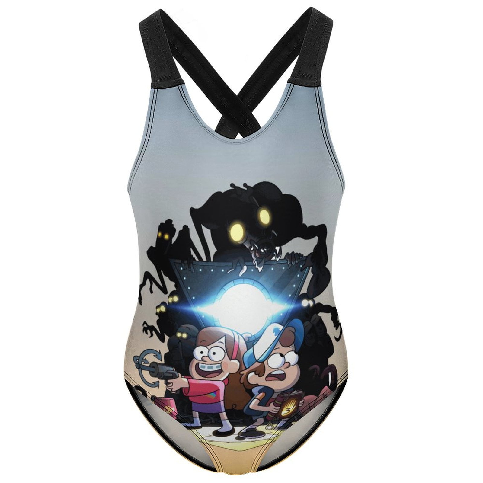 Mabel Dipper Gravity Falls Children's One-piece Swimsuit Summer Girl's ...