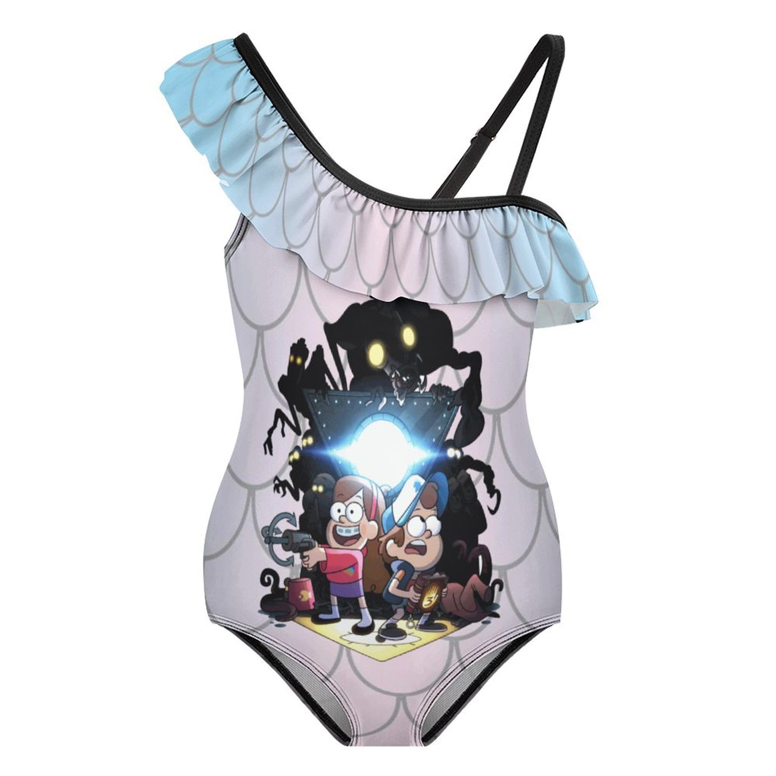 Mabel Dipper Gravity Falls Kids Swimsuit Swimwear Adjustable One ...