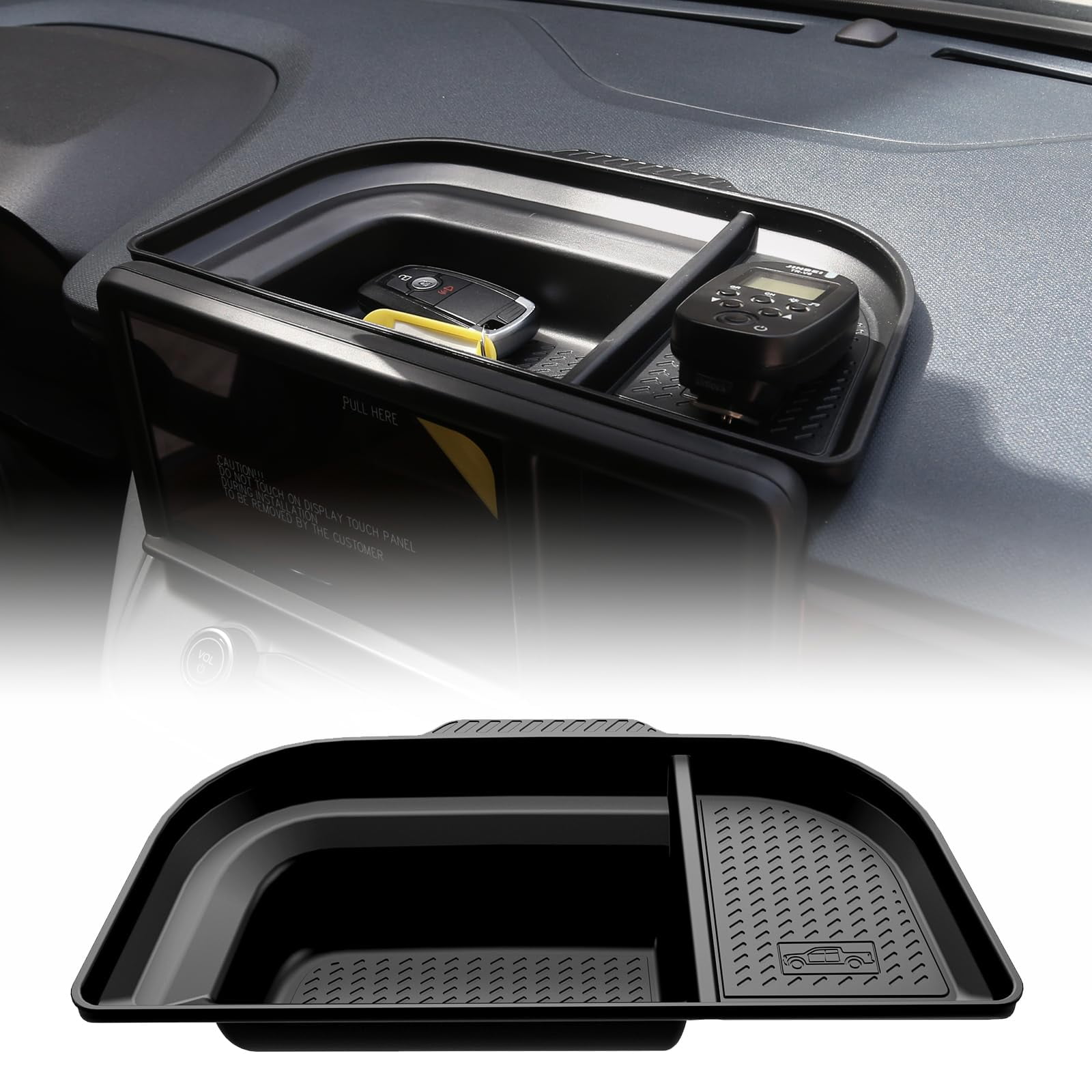 Mabett Dashboard Storage Organizer for Ford Maverick Accessories 2022 2023 2024, Non-Slip Dash ...