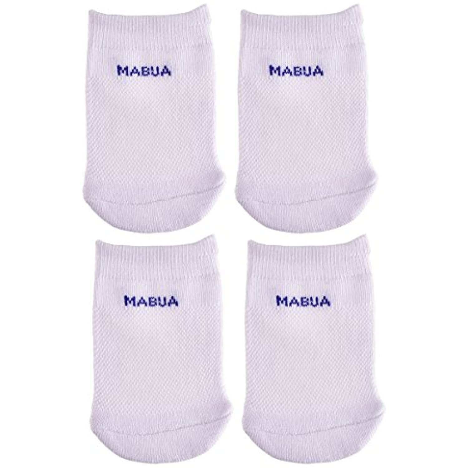 Mabua Anti-slip Breathable White Half Toe Socks Liner No Show Socks, 5 ...