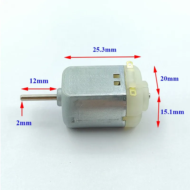 Mabuchi FC-130RA-10300 Mini 130 High Speed DC Electric Motor 5V/6V/9V/12V 18000RPM Micro 20mm ...