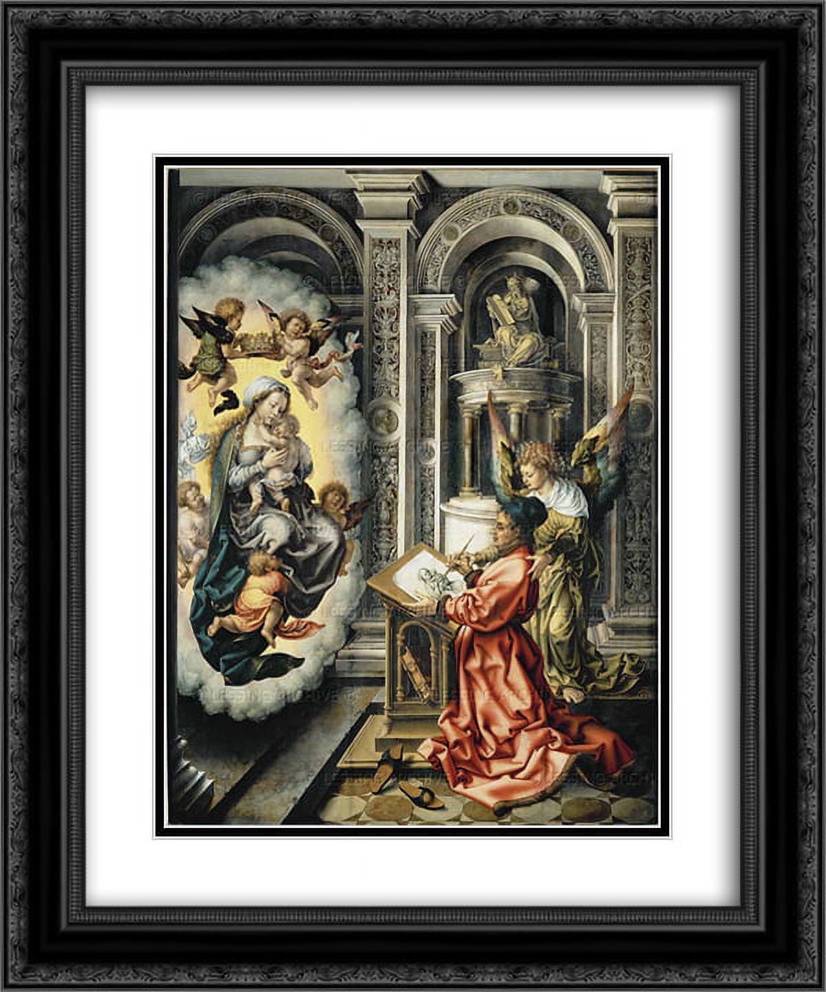 Mabuse 2x Matted 20x24 Black Ornate Framed Art Print 'Saint Luke ...