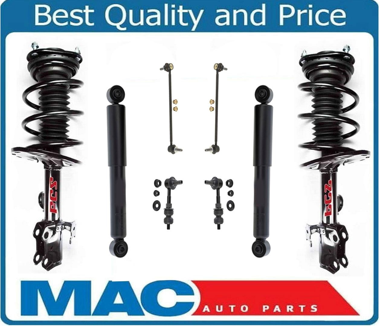 Suspension Assembly Pair Kit: Front Complete Struts, Rear Shocks ...