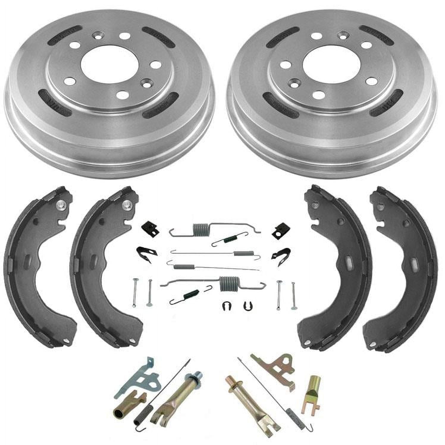 Mac Auto Parts Rear Brake Drums & Shoe Springs 6pc Kit for ford Escape ...