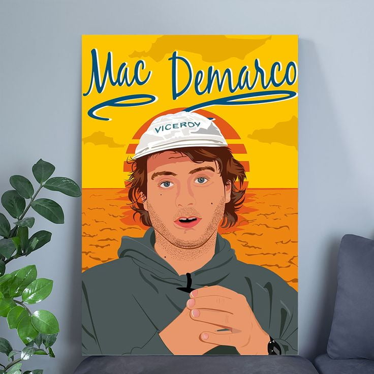 Mac Demarco Rapper Music Singer Star Songwriter Wall Art Home - POSTER ...
