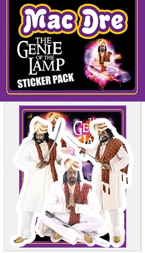 Mac Dre - Genie of the Lamp Sticker Pack (4 Stickers) - Walmart.com