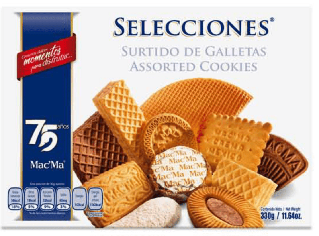 Mac'Ma Selecciones Assorted Cookies Galletas, 11.64 oz Box - Walmart.com