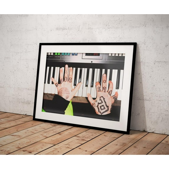 Mac Miller Piano Poster Tattooed Hands Hip Hop Wall Art, Size 24x36 ...