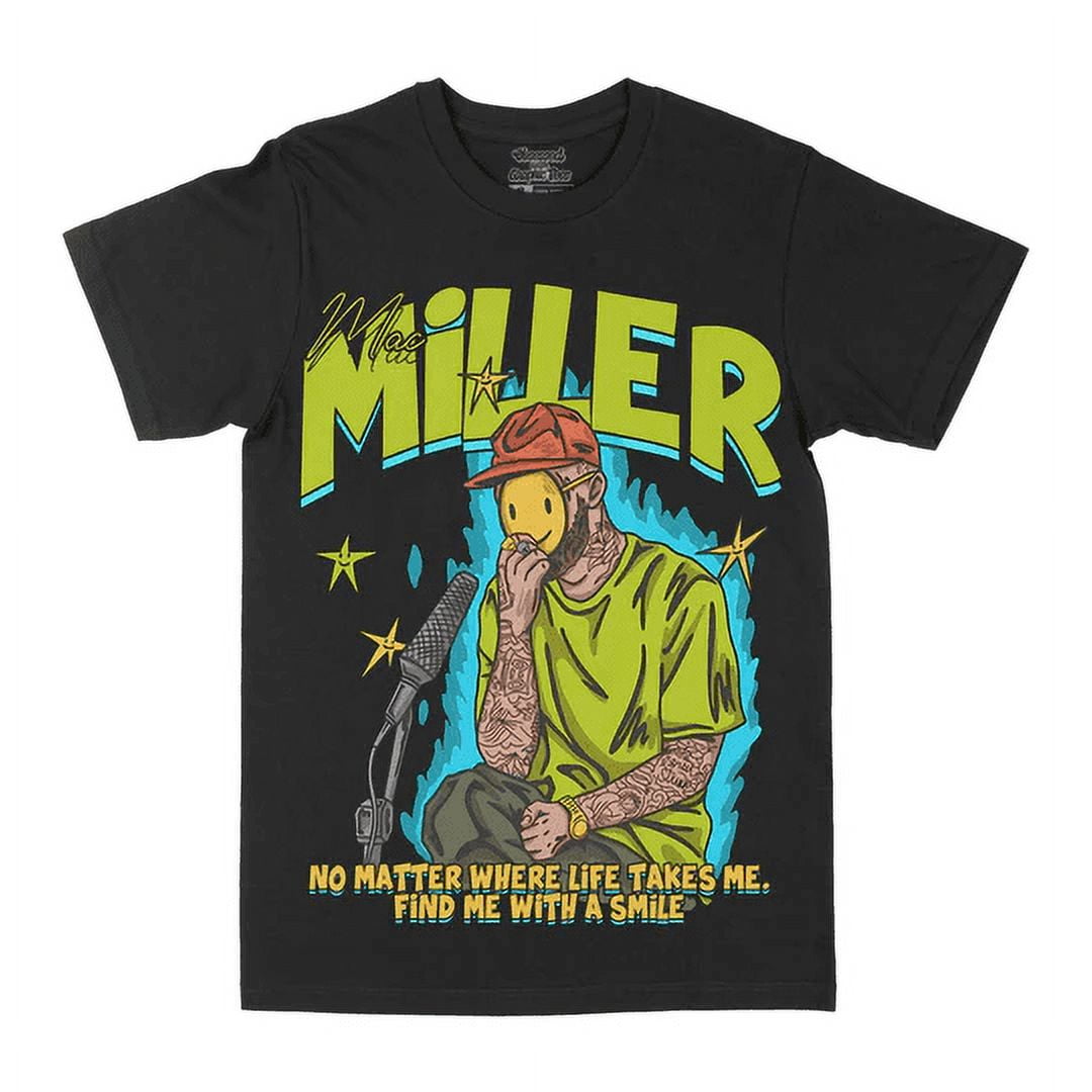 Mac Miller Smile Graphic Tee - Walmart.com