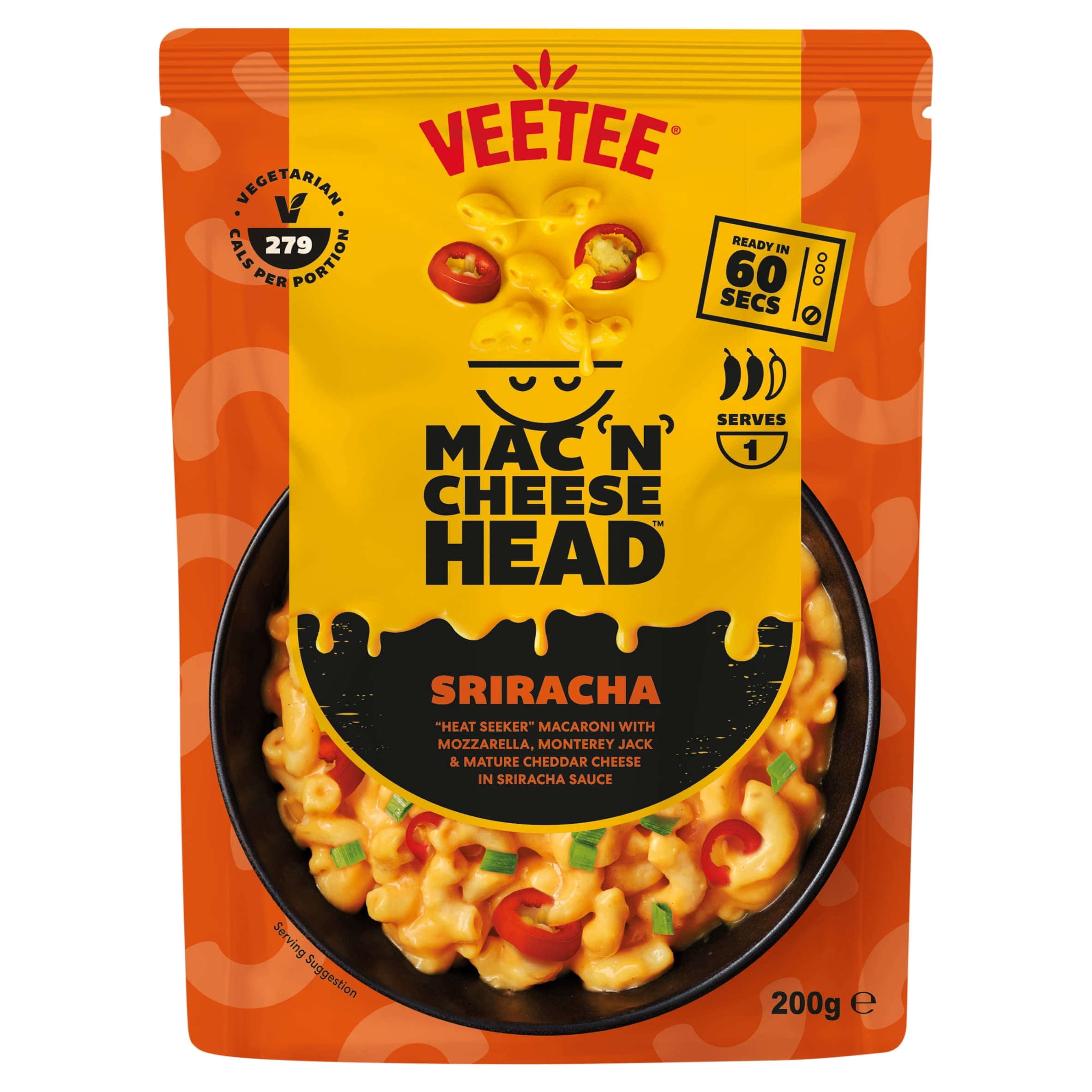 Mac 'N' Cheese Head Sriracha Macaroni & Cheese 200g, Imported from ...