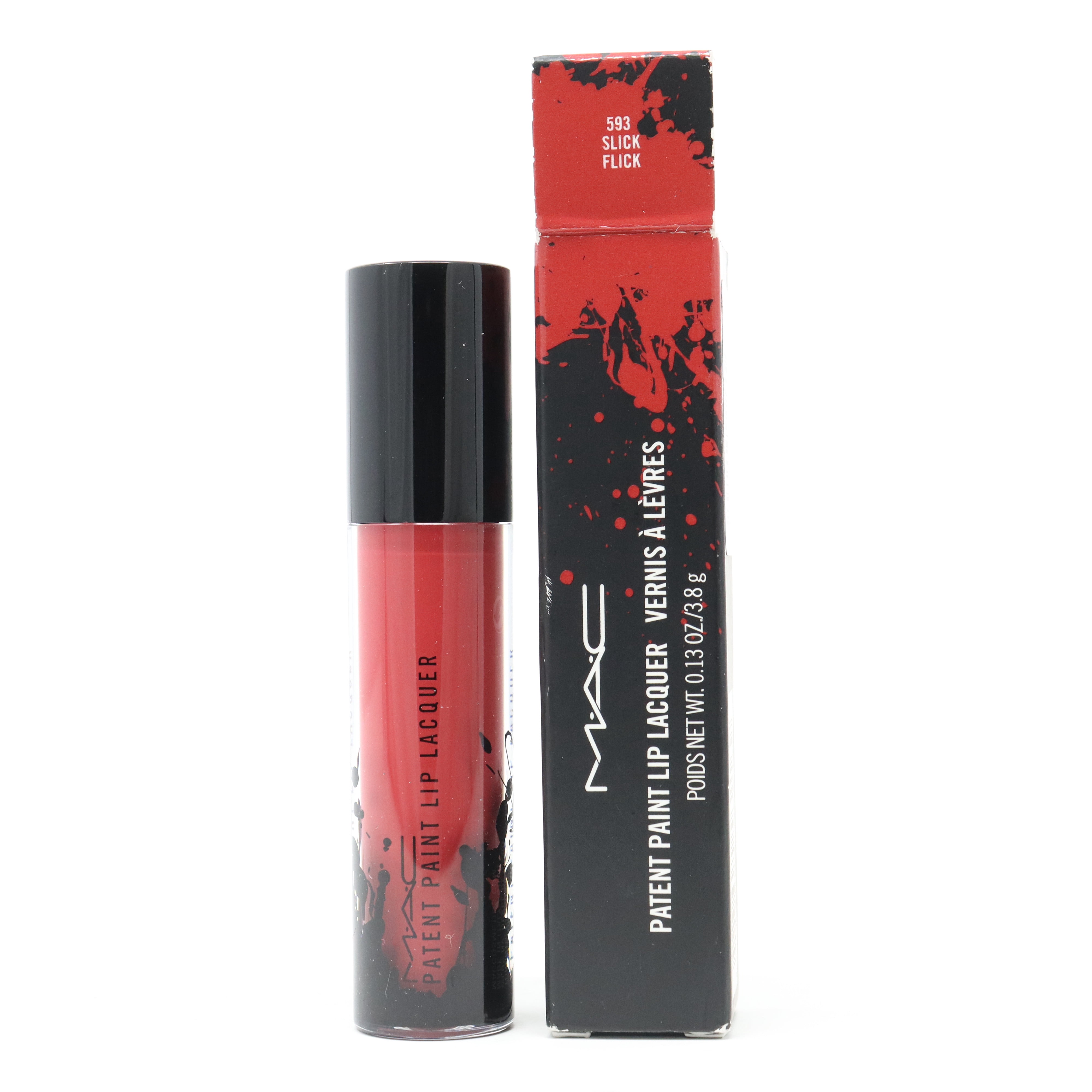 Mac Patent Paint Lip Lacquer 593 Slick Flick 0.13oz/3.8g New With Box ...