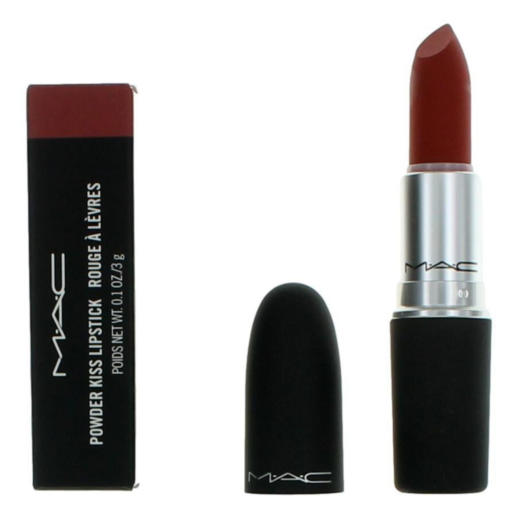 Mac Powder Kiss Lipstick 316 Devoted To Chili 0.10oz/3.0g New With Box - Walmart.com