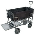 Mac Sports Double Decker Wagon: Black - Collapsible Utility Cart, 150 ...