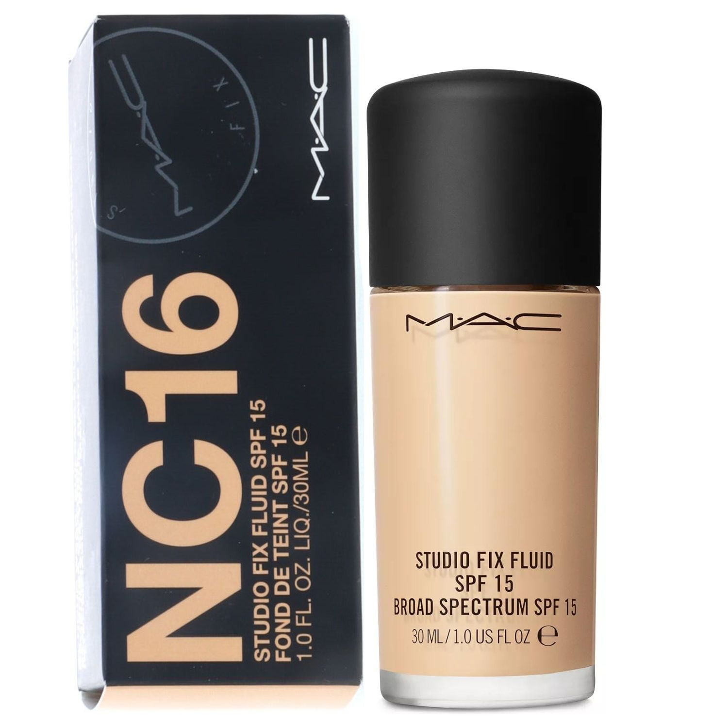 Mac Studio Fix Fluid SPF 15 NC16 Foundation 1 oz - Walmart.com