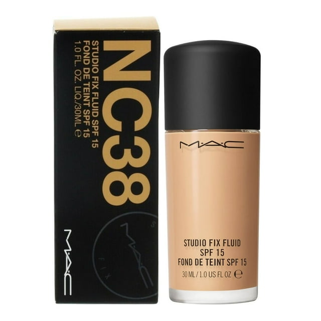 Mac Studio Fix Fluid SPF 15 NC38 Foundation 1 oz - Walmart.com