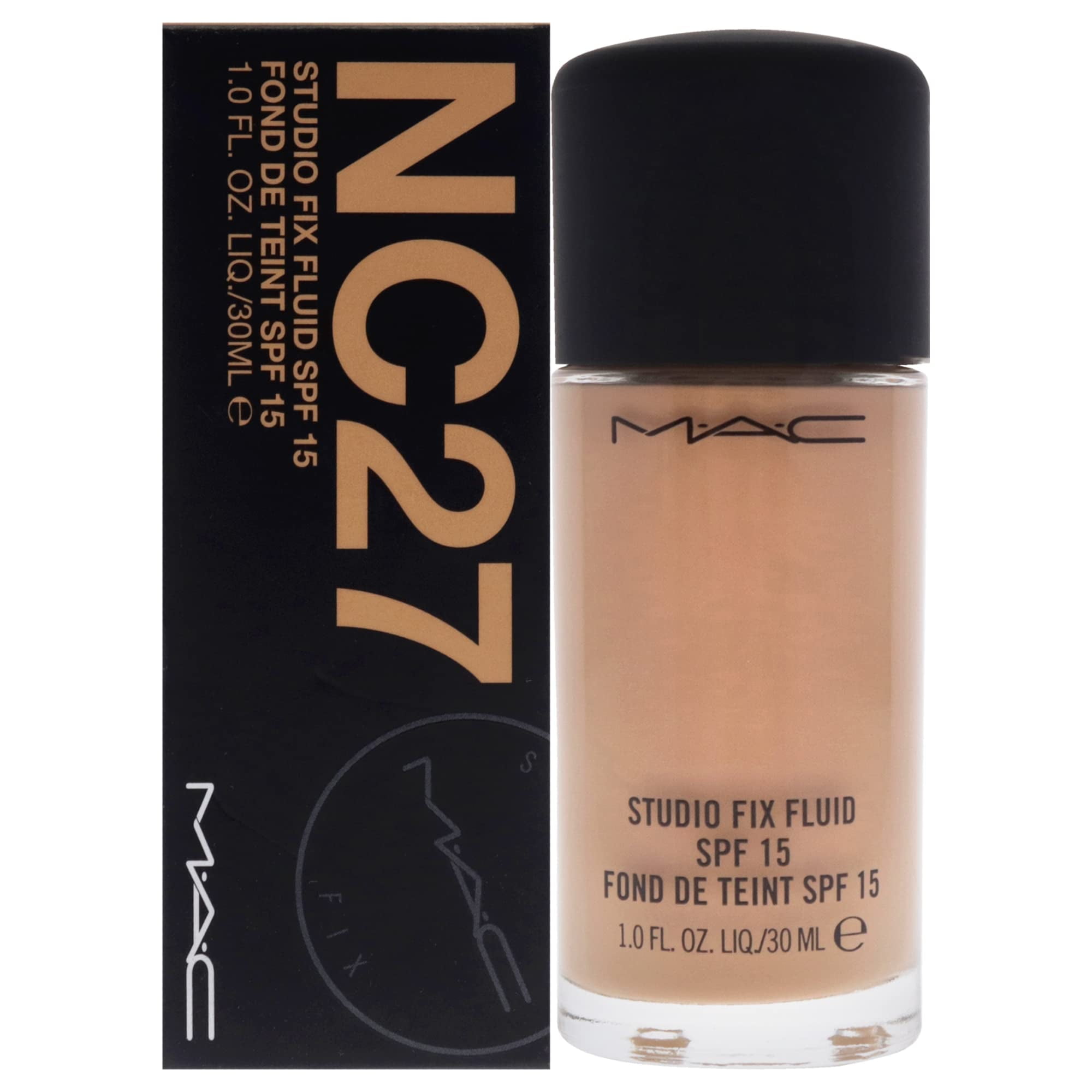Mac Studio Fix Fluid Spf 15 - Nc27 Foundation Women 1 Oz - Walmart.com